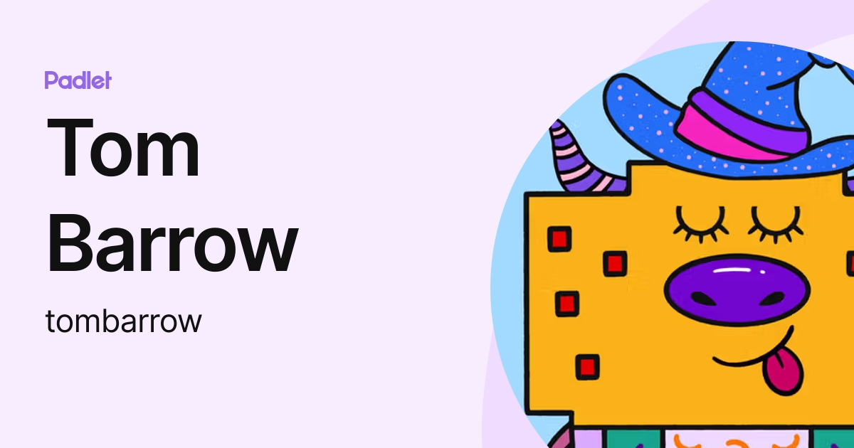 Tom Barrow (tombarrow) profile | Padlet