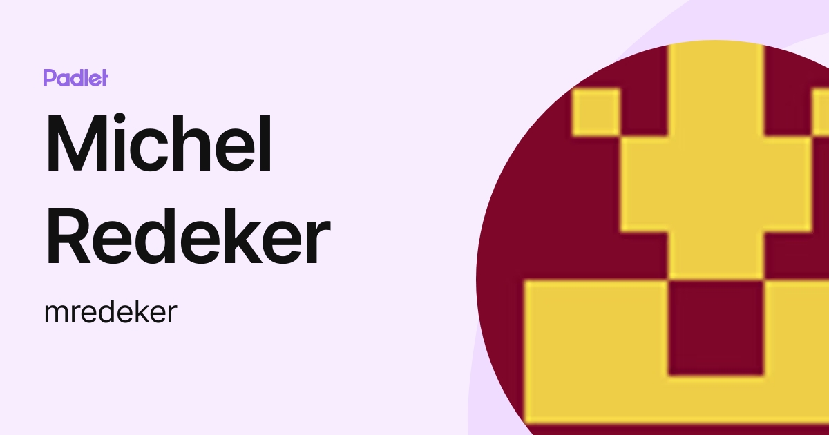 Michel Redeker (mredeker) profile | Padlet
