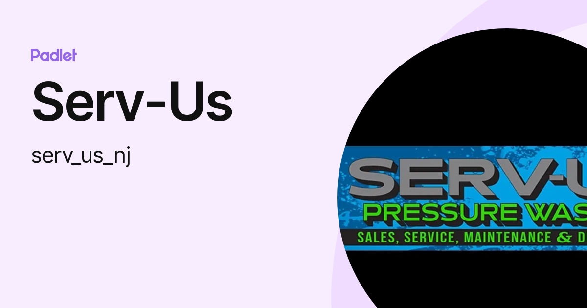 Serv-Us (serv_us_nj) profile | Padlet