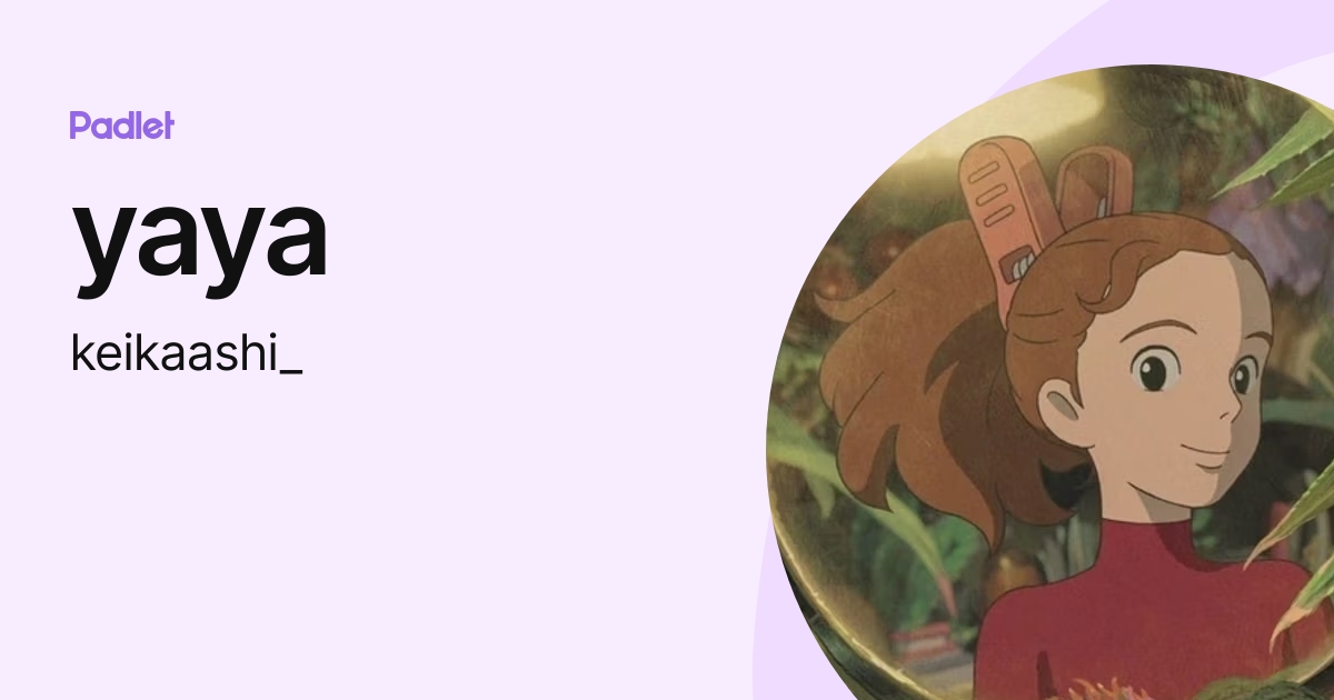 yaya (keikaashi_) profile | Padlet