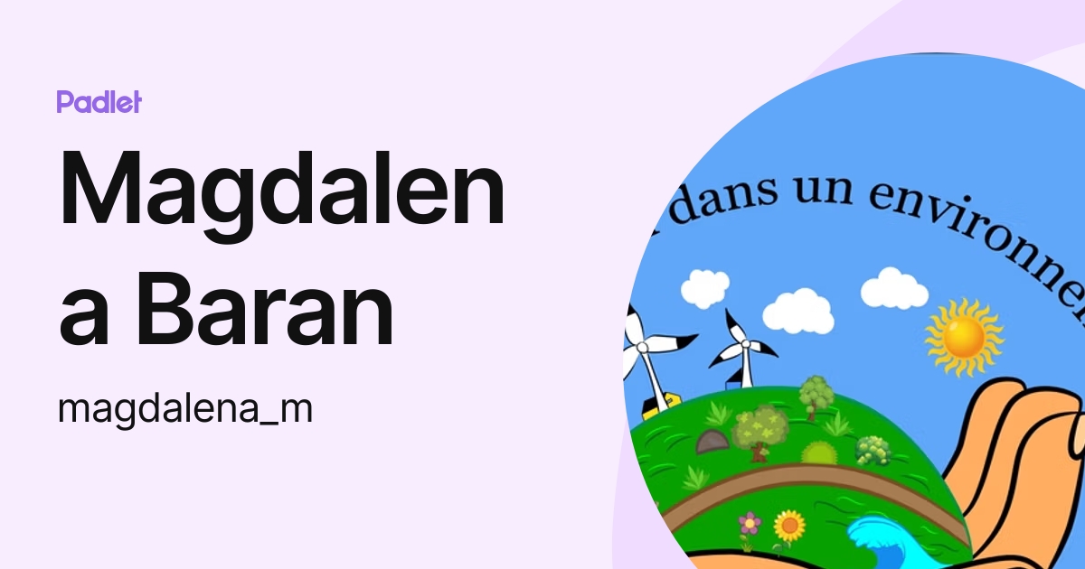 Magdalena Baran (magdalena_m) profile | Padlet