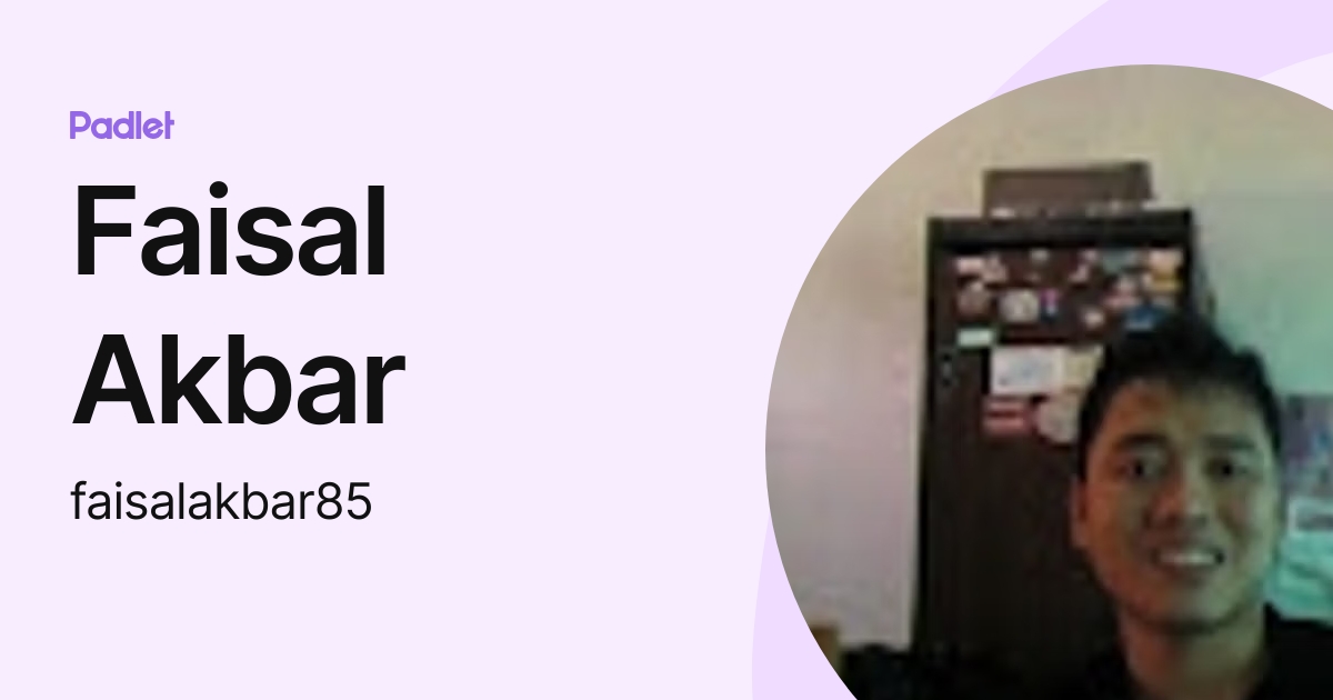 Faisal Akbar (faisalakbar85) profile | Padlet