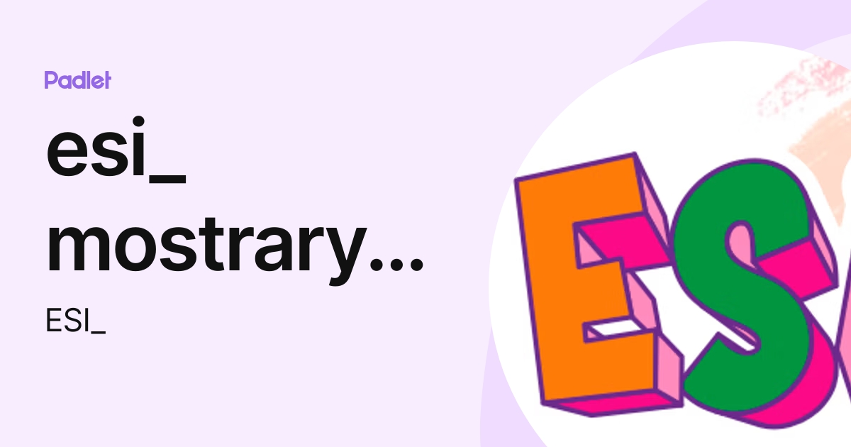 esi_ mostrarycontar (ESI_) profile | Padlet