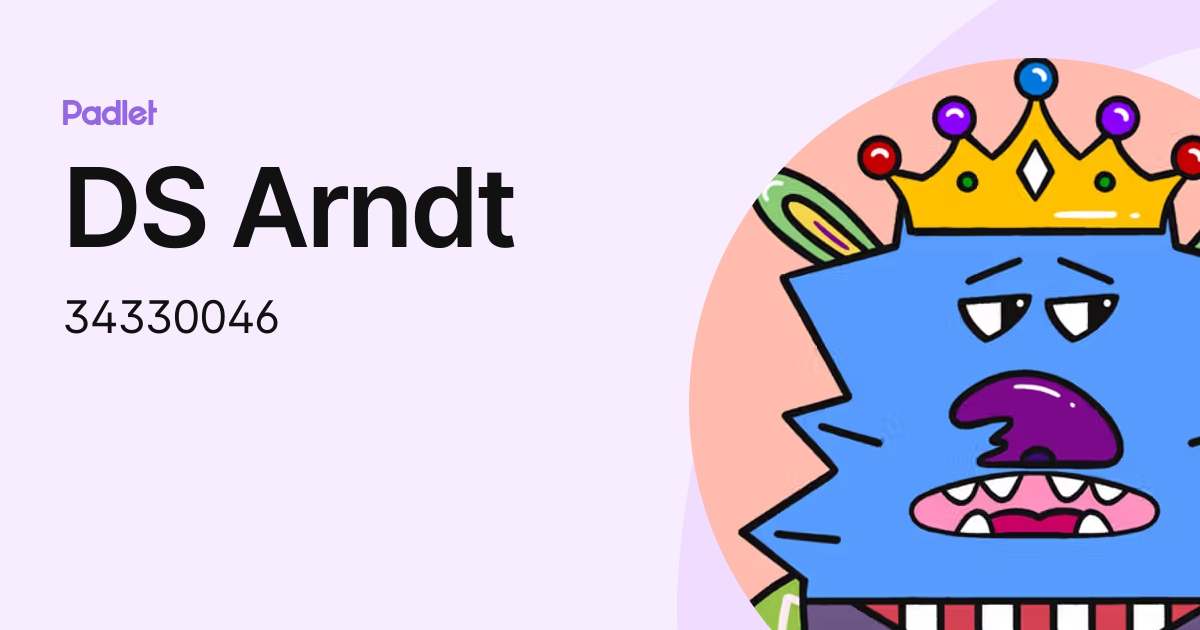 DS Arndt (34330046) profile | Padlet