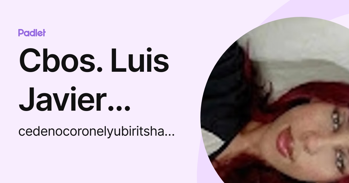 Cbos. Luis Javier Piloco Toala (cedenocoronelyubiritshande) profile ...