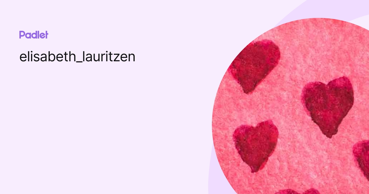 elisabeth_lauritzen profil i Padlet