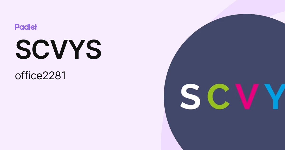 SCVYS (office2281) profile | Padlet