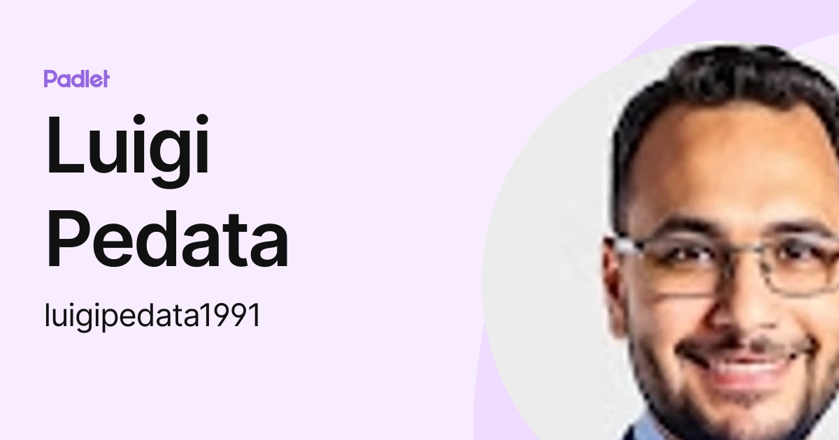 Luigi Pedata (luigipedata1991) profile | Padlet
