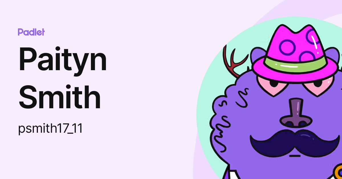 Paityn Smith (psmith17_11) profile | Padlet