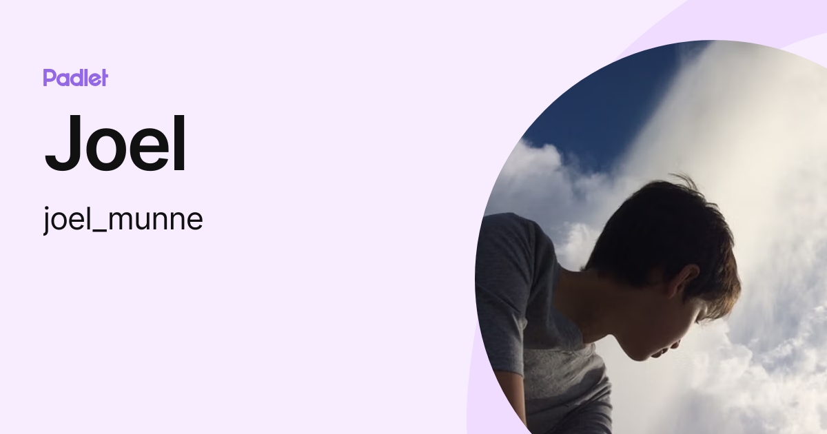 Joel (joel_munne) profile | Padlet