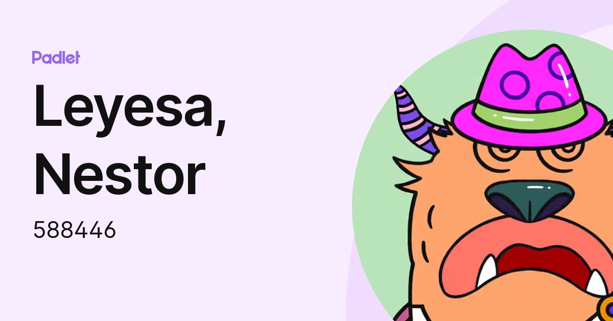 Leyesa, Nestor (588446) profile | Padlet