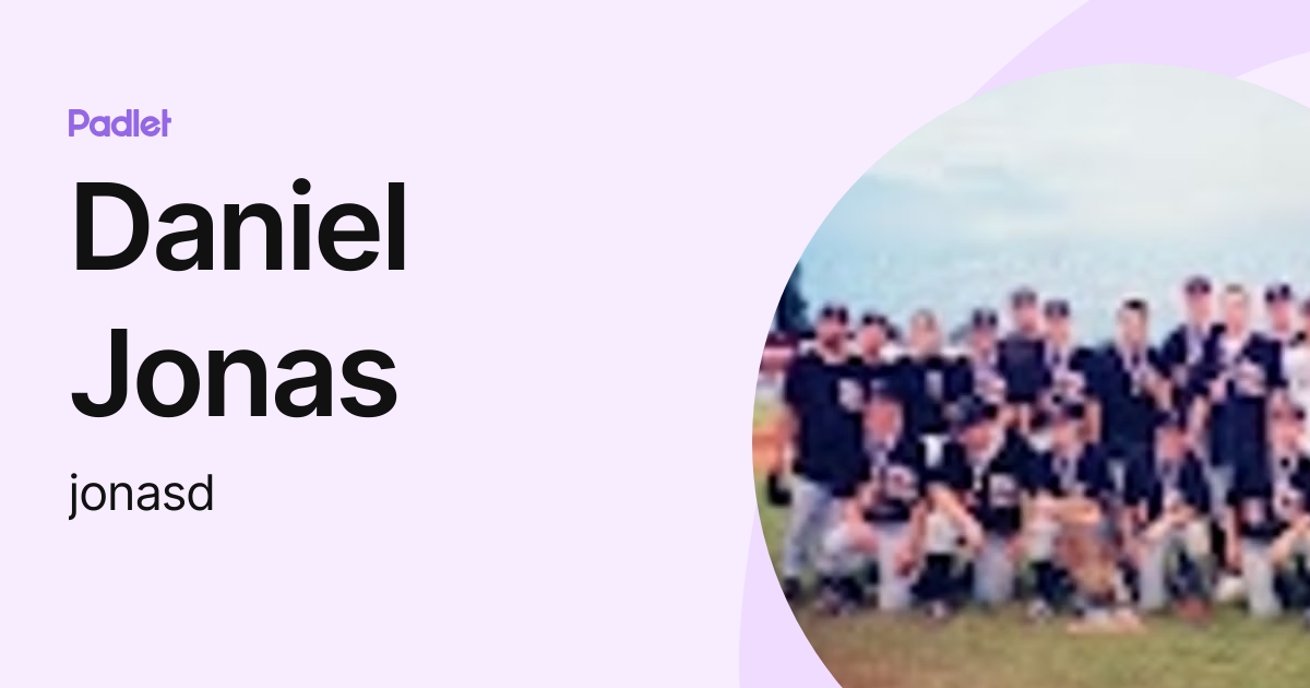 Daniel Jonas (jonasd) profile | Padlet