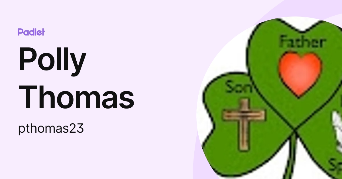 Polly Thomas (pthomas23) profile | Padlet