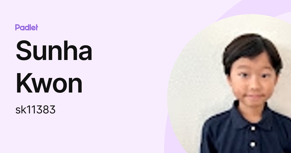 Sunha Kwon (sk11383) profile | Padlet