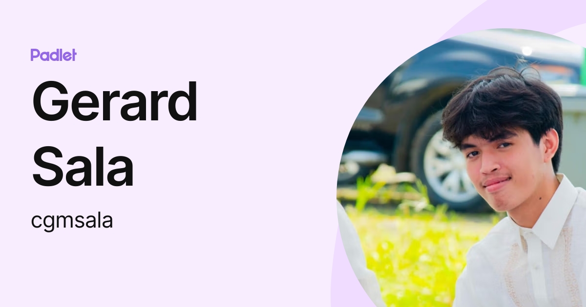 Gerard Sala (cgmsala) profile | Padlet