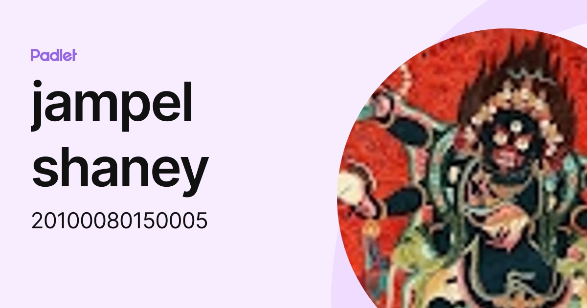 jampel shaney (20100080150005) profile | Padlet