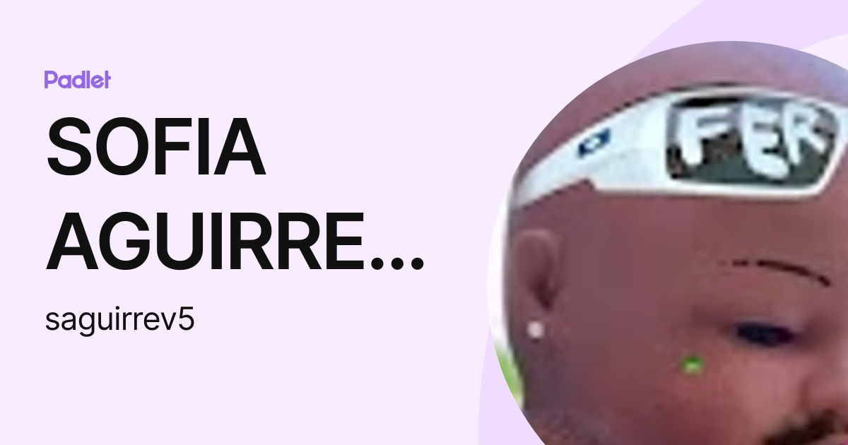 SOFIA AGUIRRE VILLAMIL (saguirrev5) profile | Padlet