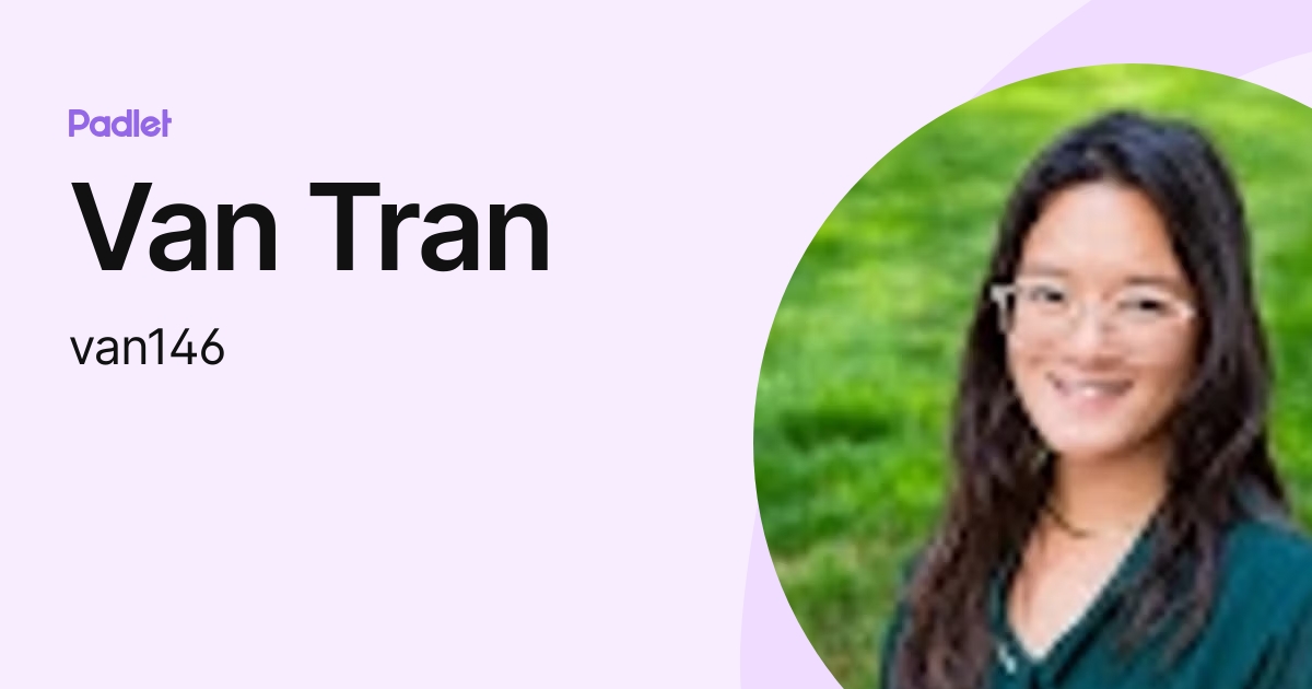 Van Tran (van146) profile | Padlet