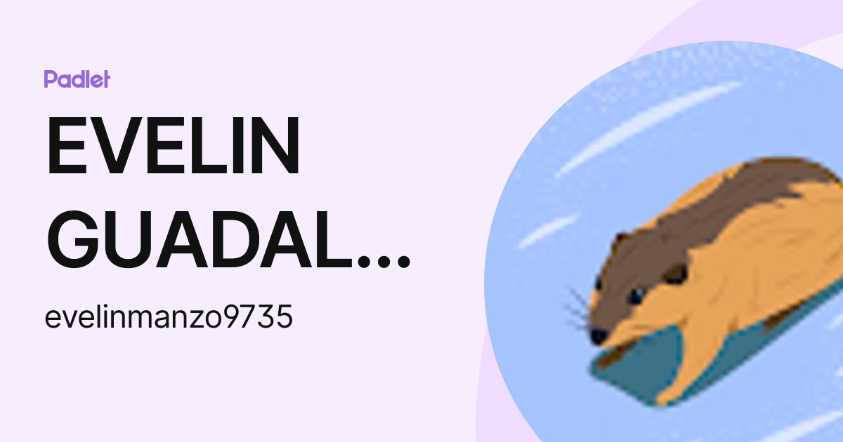 EVELIN GUADALUPE MANZO NAJERA (evelinmanzo9735) profile | Padlet