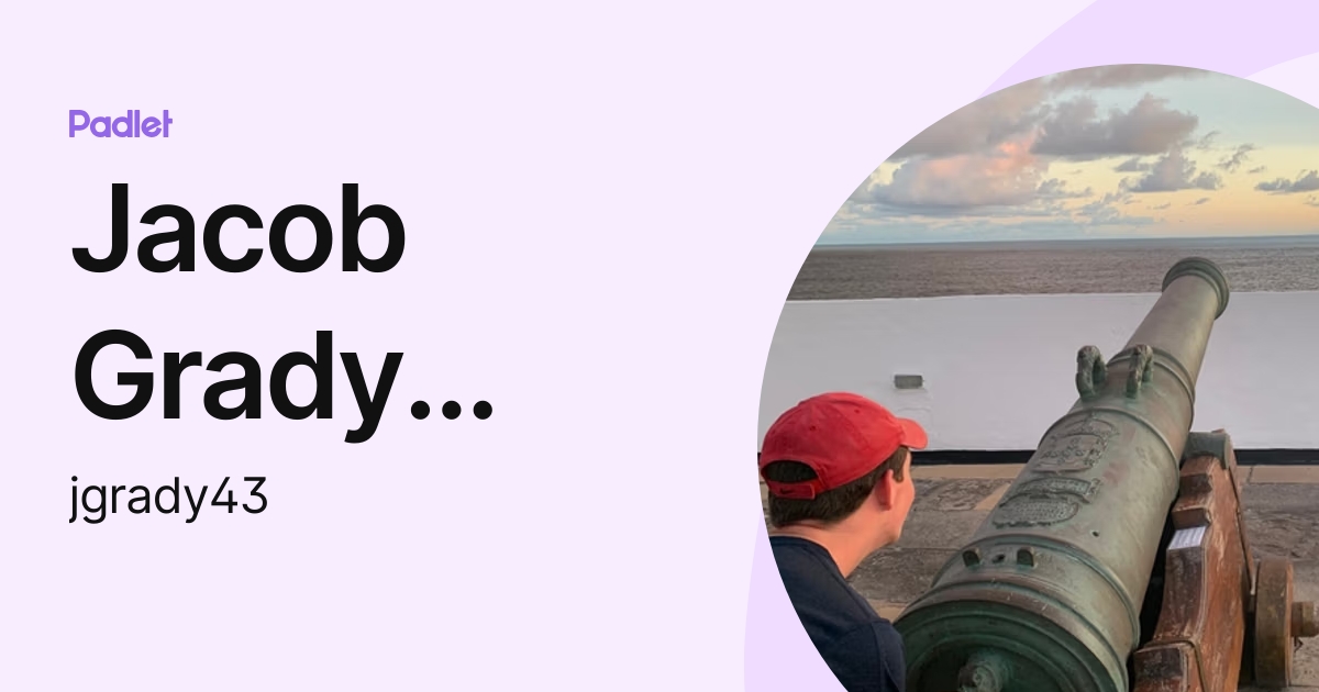 Jacob Grady (Student Navigator) (jgrady43) profile | Padlet