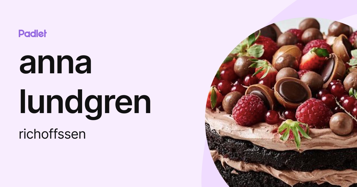 anna lundgren (richoffssen) profile | Padlet