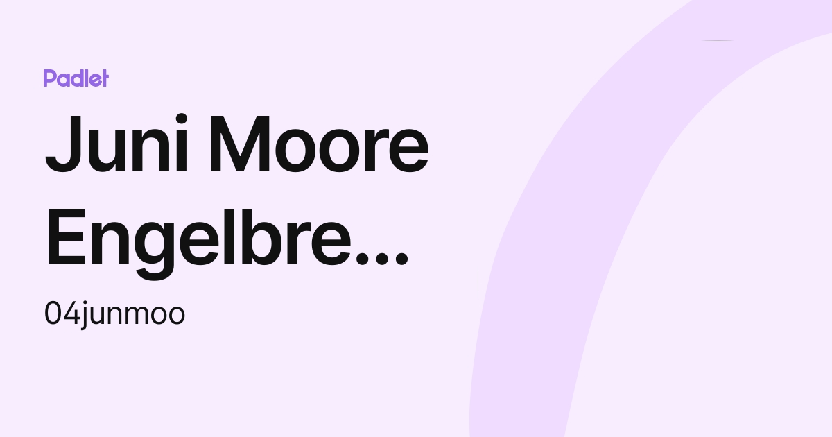 Juni Moore Engelbrektskolan 7B (04junmoo) profile | Padlet