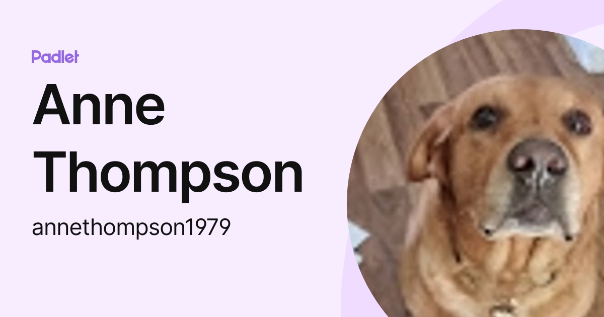 Anne Thompson (annethompson1979) profile | Padlet