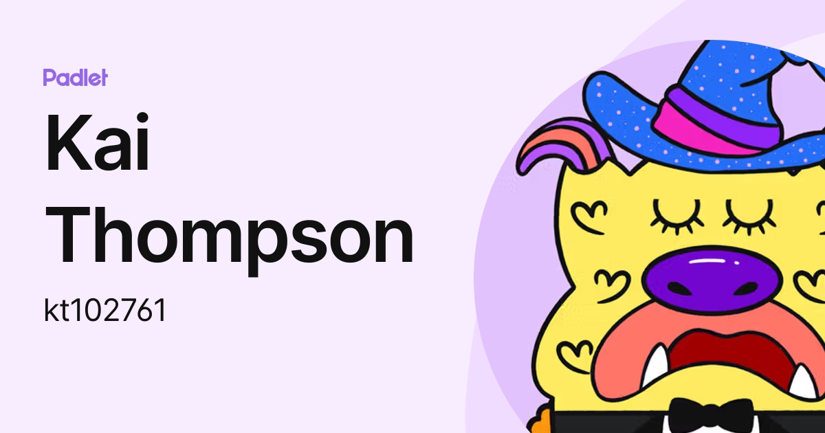 Kai Thompson (kt102761) profile | Padlet