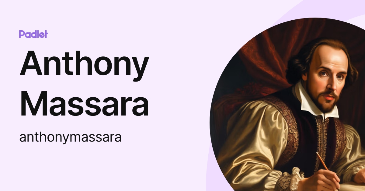 Anthony Massara (anthonymassara) profile | Padlet