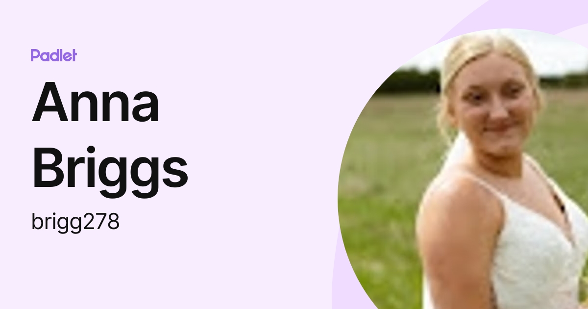Anna Briggs (brigg278) profile | Padlet