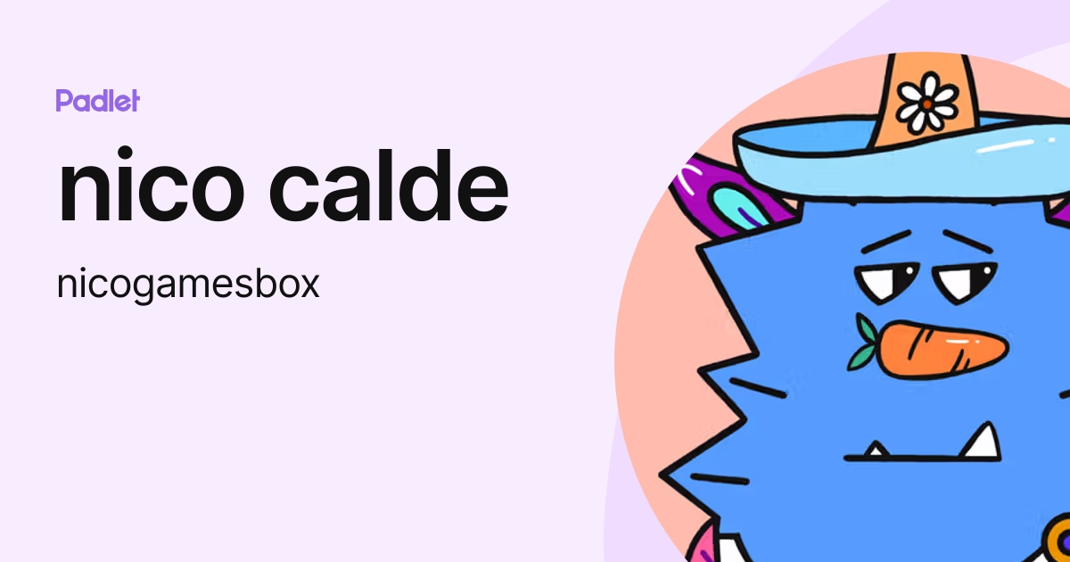 nico calde (nicogamesbox) profile | Padlet