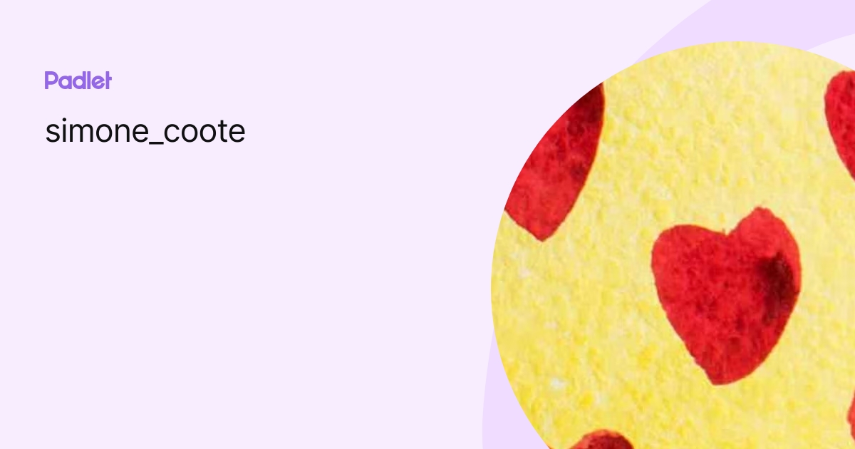 Simone Coote Profile Padlet