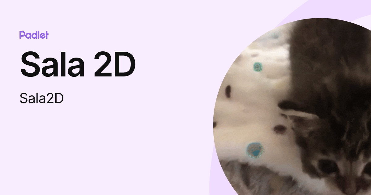 Sala 2D (Sala2D) profile | Padlet