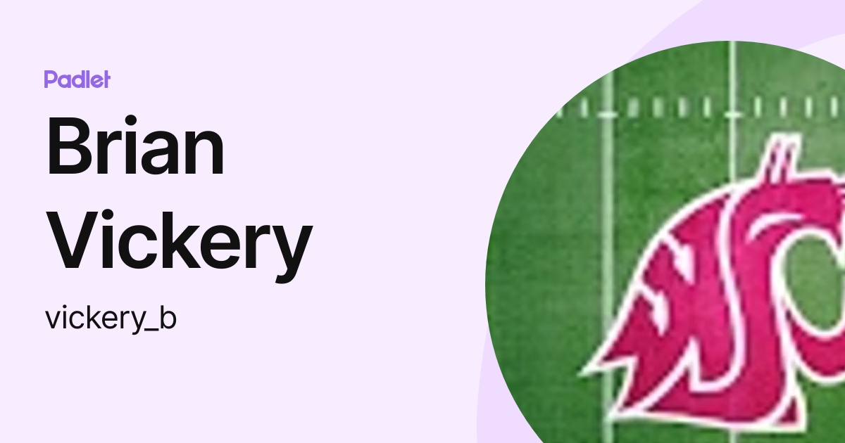 Brian Vickery (vickery_b) profile | Padlet