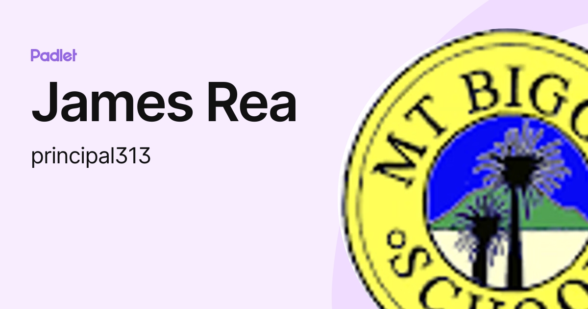 James Rea (principal313) profile | Padlet