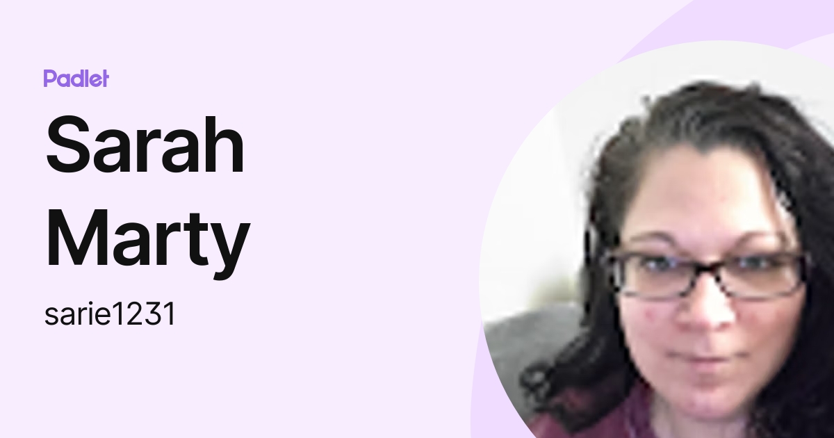 Sarah Marty (sarie1231) profile | Padlet