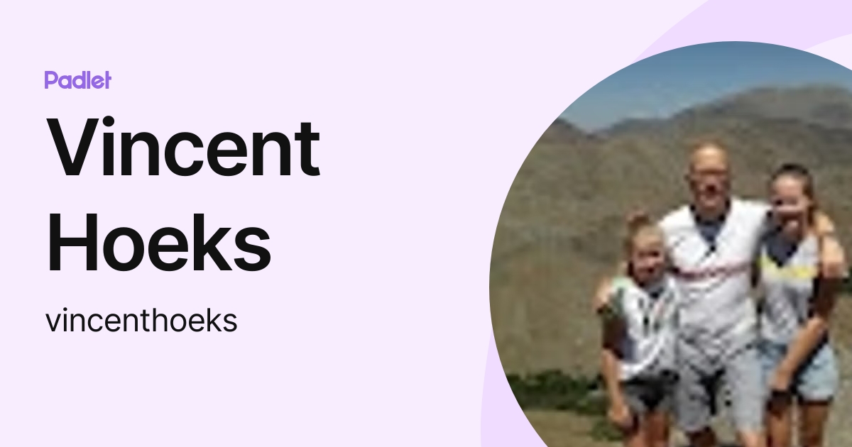 Vincent Hoeks (vincenthoeks) profile | Padlet