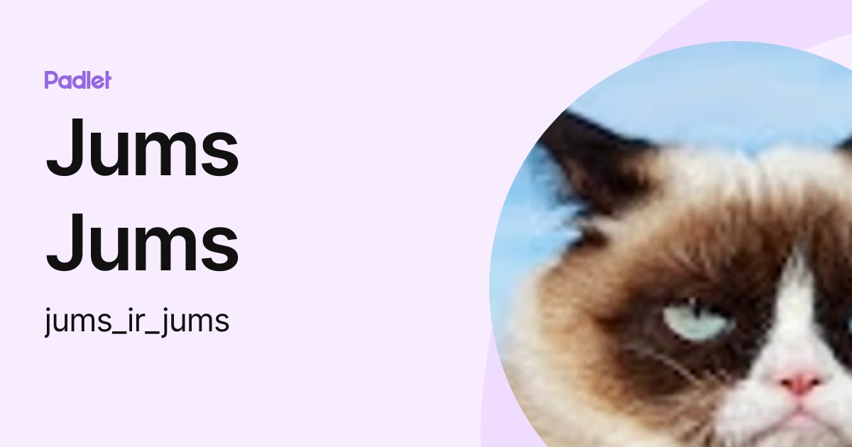Jums Jums (jums_ir_jums) profile | Padlet