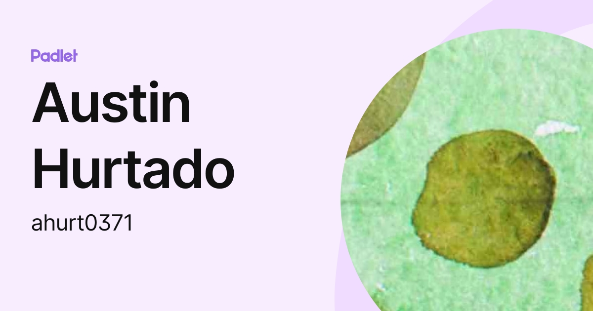 Austin Hurtado (ahurt0371) profile | Padlet
