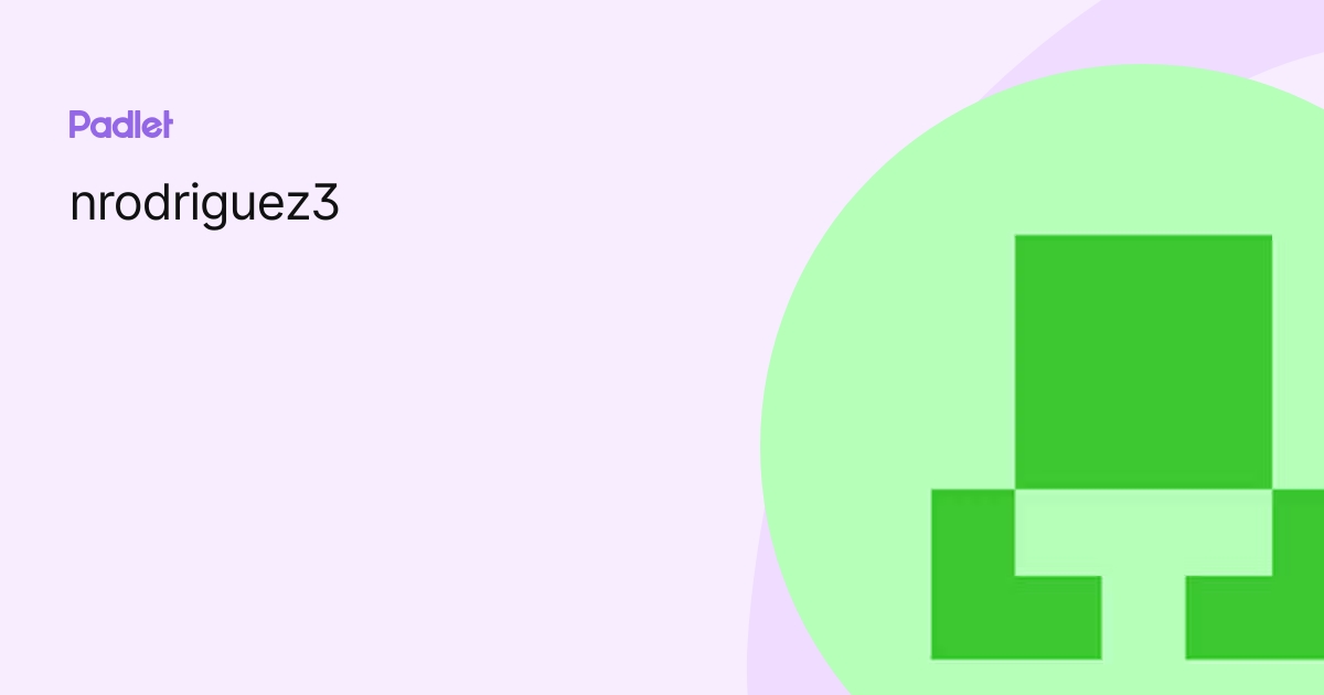 nrodriguez3 profile | Padlet