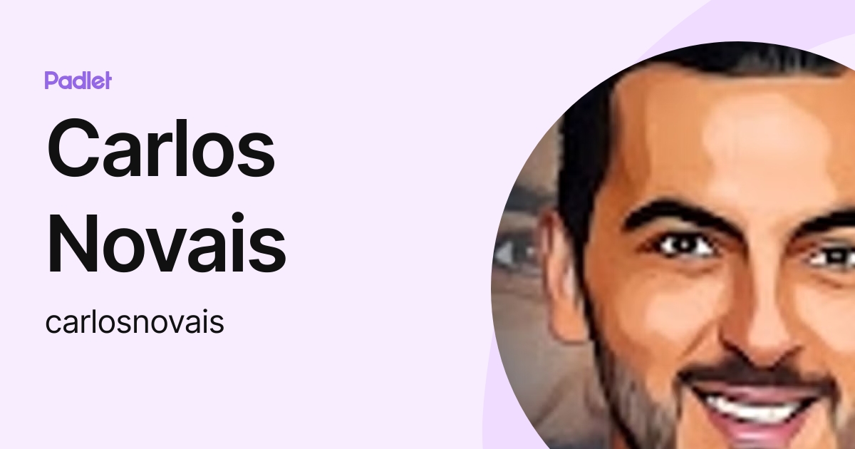Carlos Novais (carlosnovais) profile | Padlet