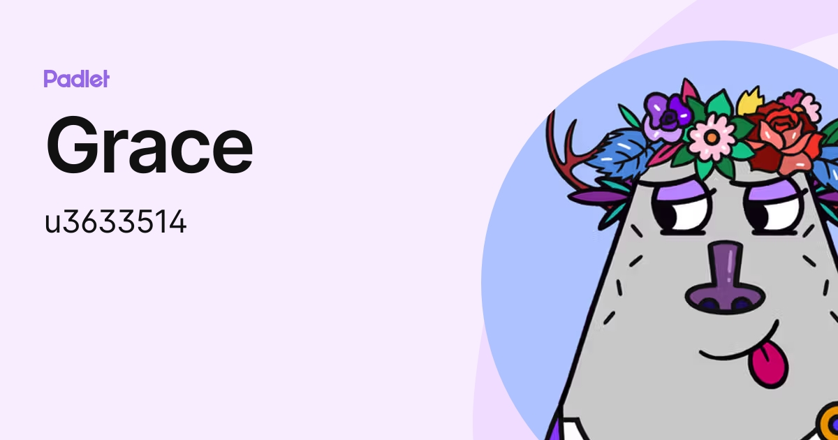 Grace (u3633514) profile | Padlet