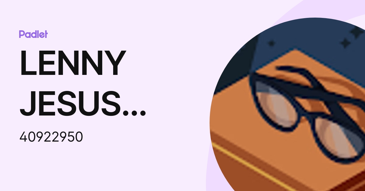 LENNY JESUS TAPIA CORI (40922950) profile | Padlet