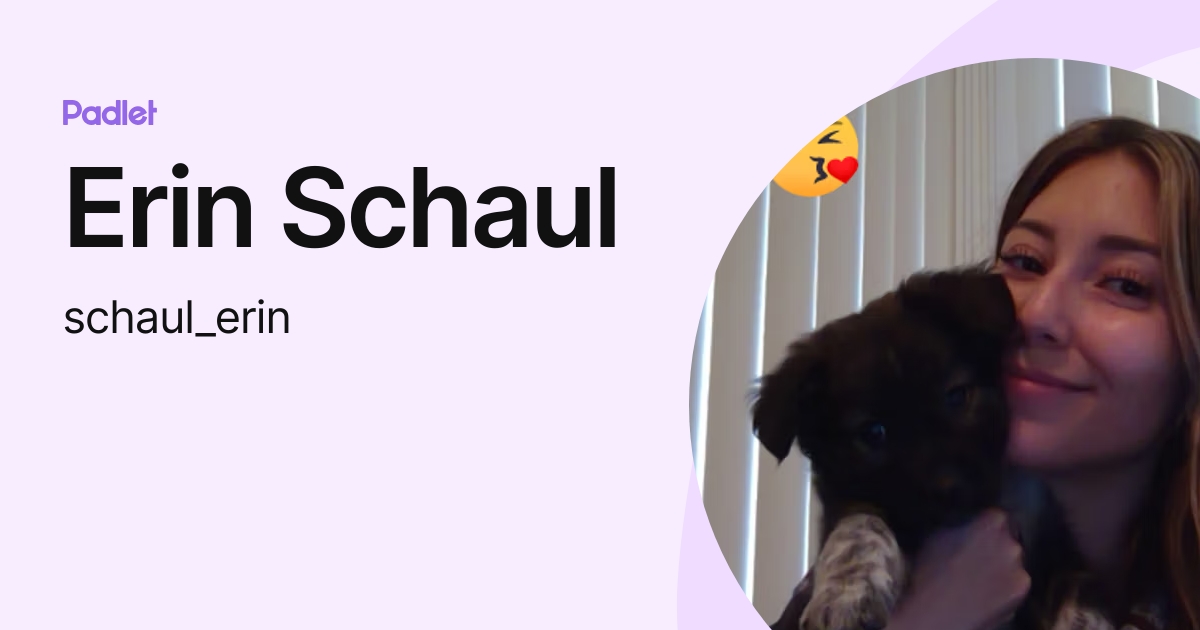 Erin Schaul (schaul_erin) profile | Padlet