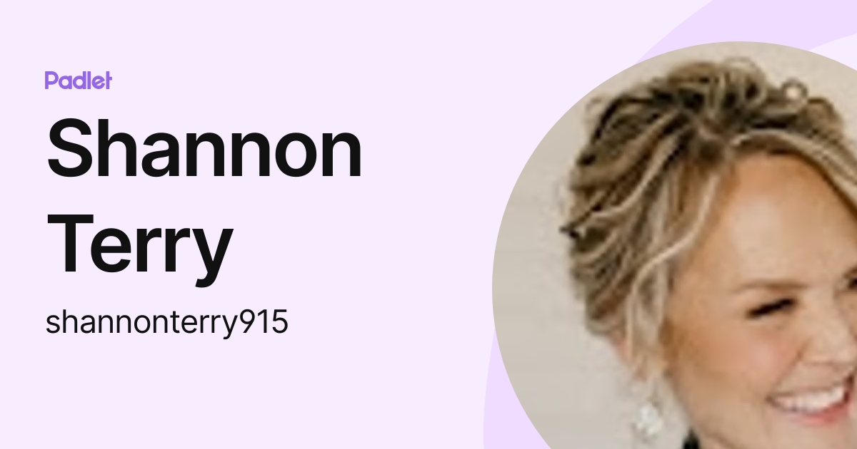 Shannon Terry (shannonterry915) profile | Padlet