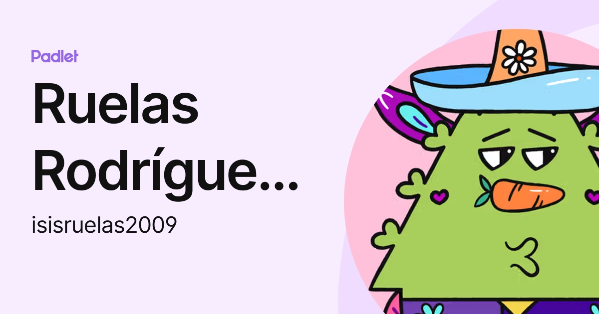 Ruelas Rodríguez Isis Paola (isisruelas2009) profile | Padlet