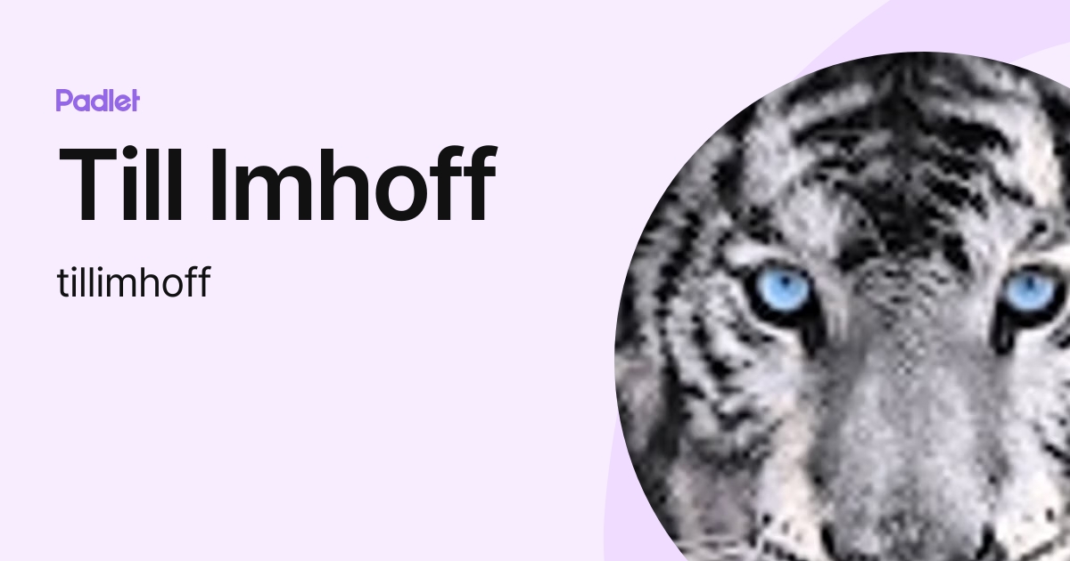 Till Imhoff (tillimhoff) profile | Padlet