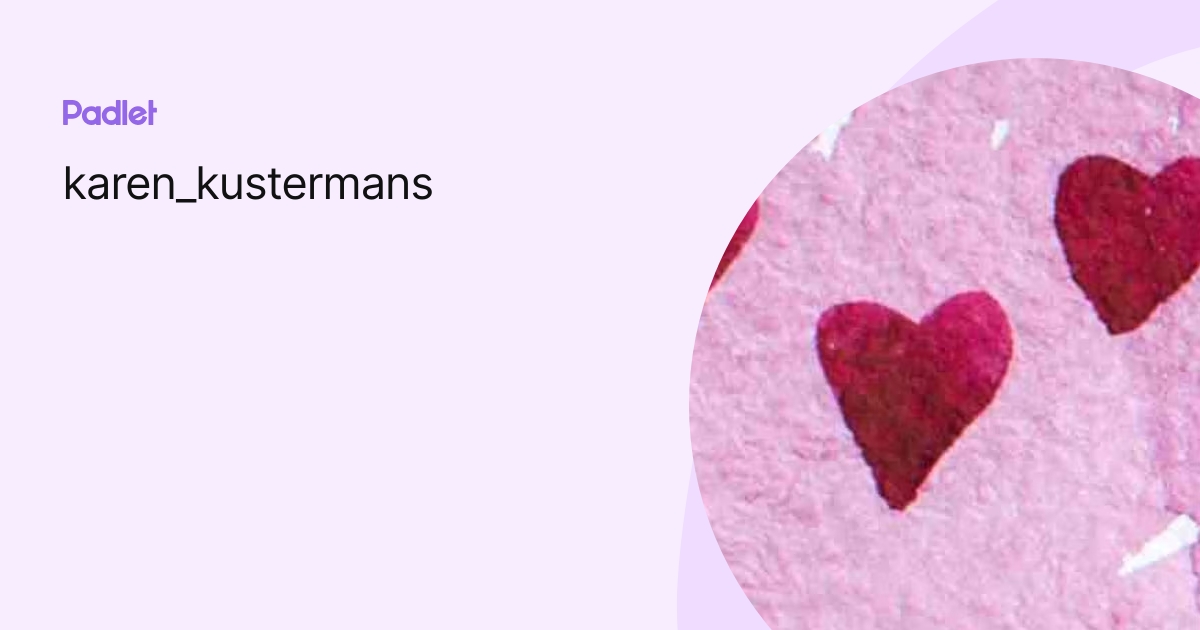 karen_kustermans profile | Padlet