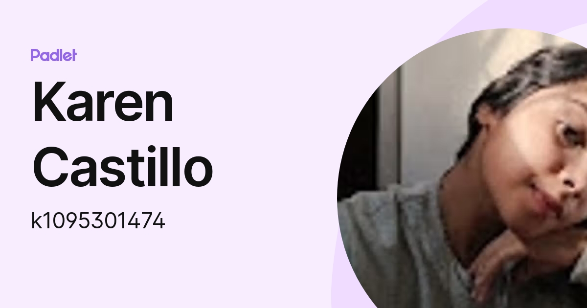 Karen Castillo (k1095301474) profile | Padlet