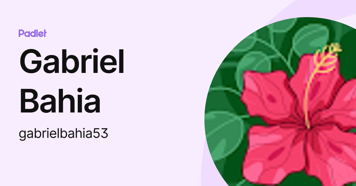 Gabriel Bahia (gabrielbahia53) profile | Padlet